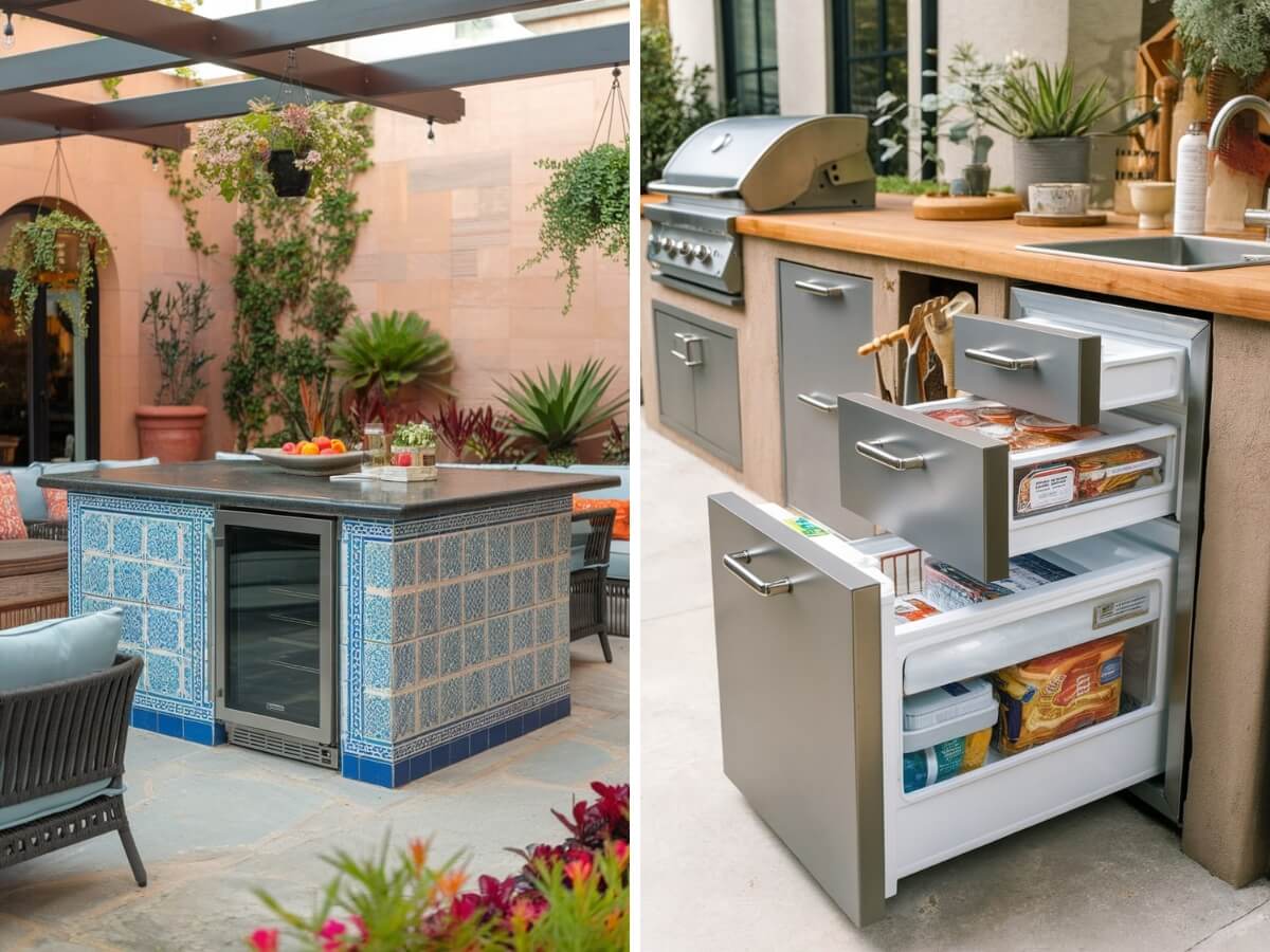 28 Creative Outdoor Kitchen Fridge Ideas for Your Patio Space